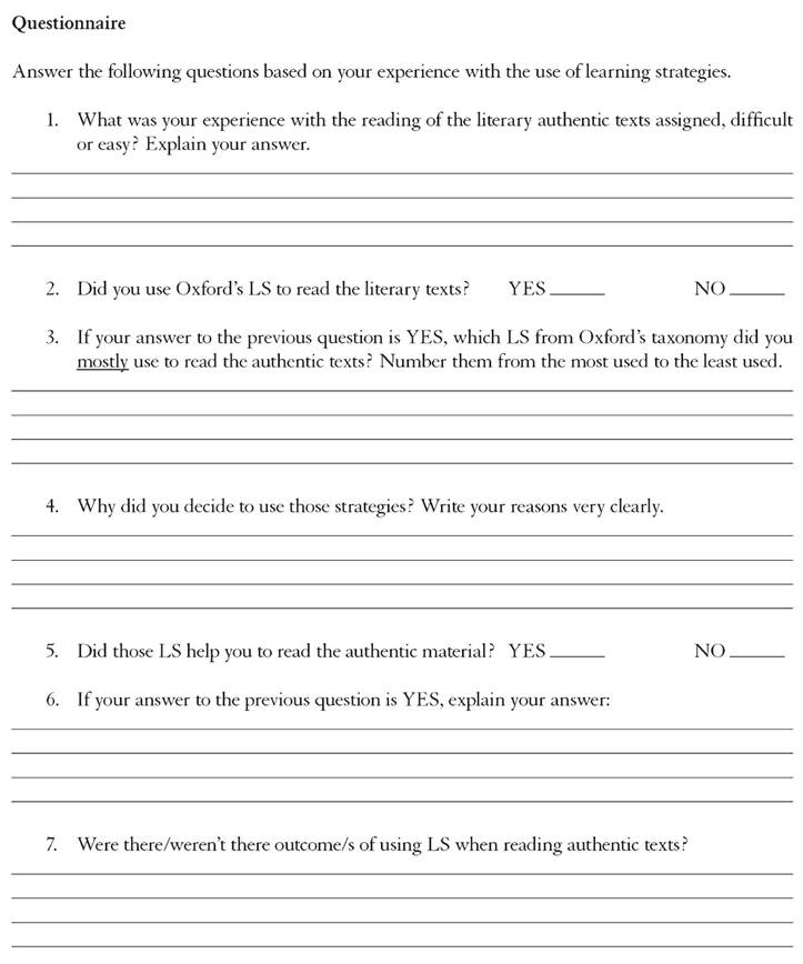 Learning Strategies: A Means to Deal with the Reading of Authentic ...
